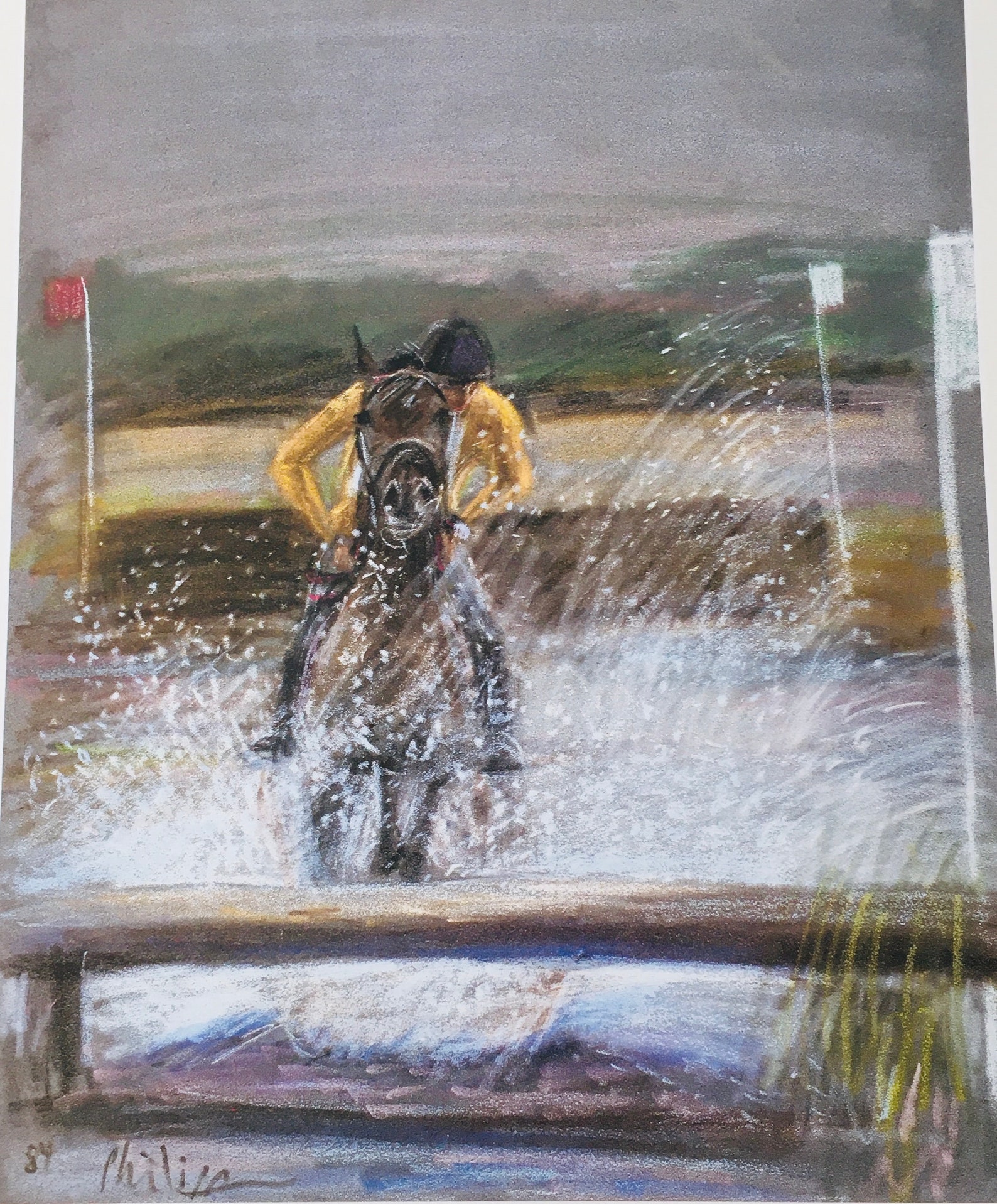 Klaus Philipp Original Vintage Equestrian Print 1988. | Etsy