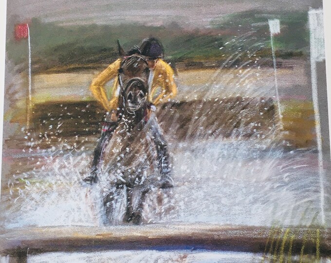 Klaus Philipp Original Vintage Equestrian Print 1992. Stables and Tree ...