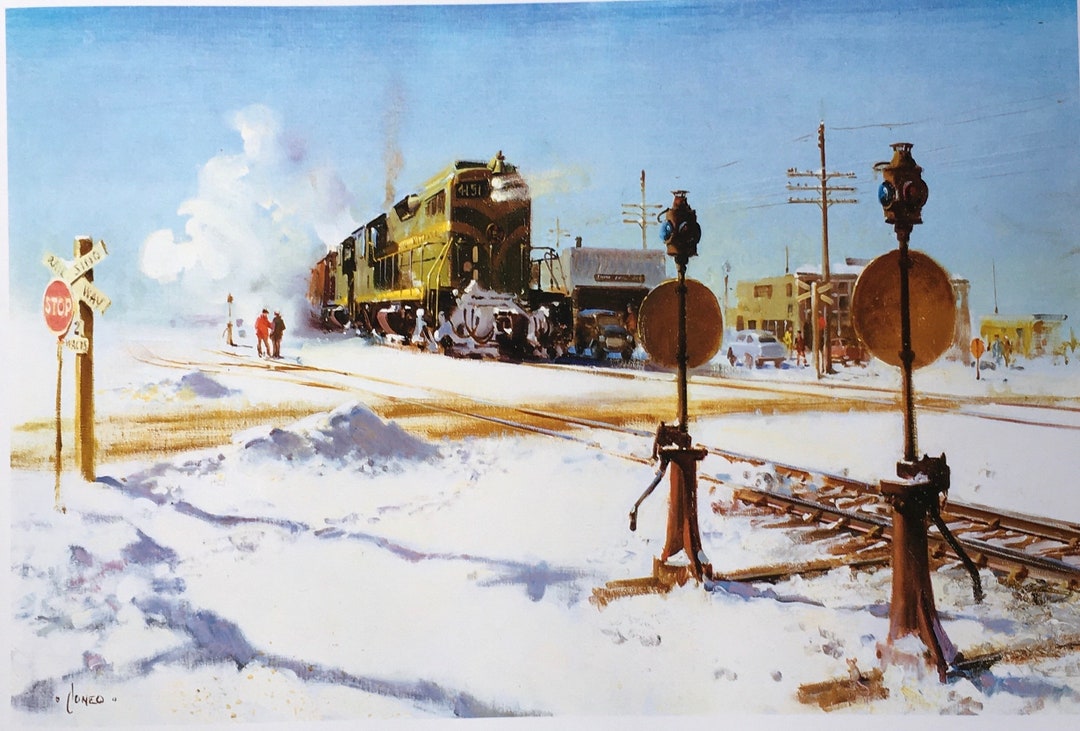 Original Vintage Print 1990 by Terence Cuneo British Painter. Railway ...