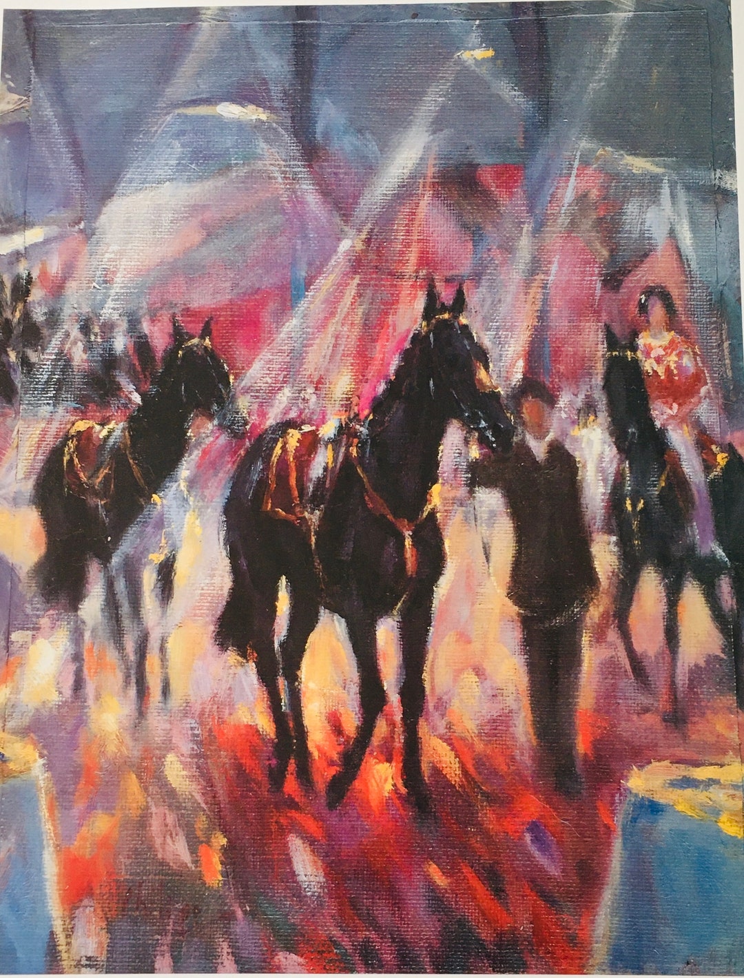 Klaus Philipp Original vintage Equestrian Print 1992. Chevaux, Art ...