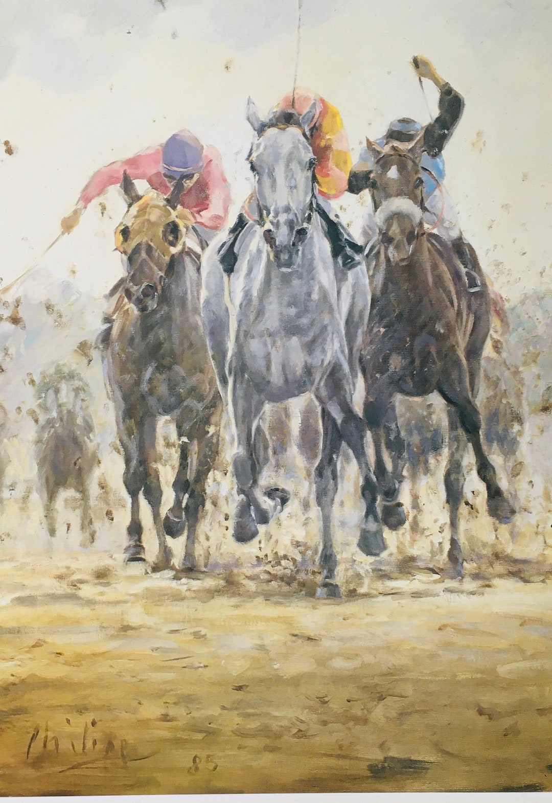 Klaus Philipp Original Vintage Equestrian Print 1988. Head On. Full ...