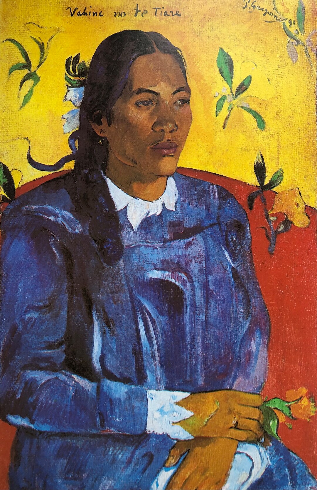 Original Vintage Print 1990 by Paul Gauguin. Vahine No Te Tiare (woman ...