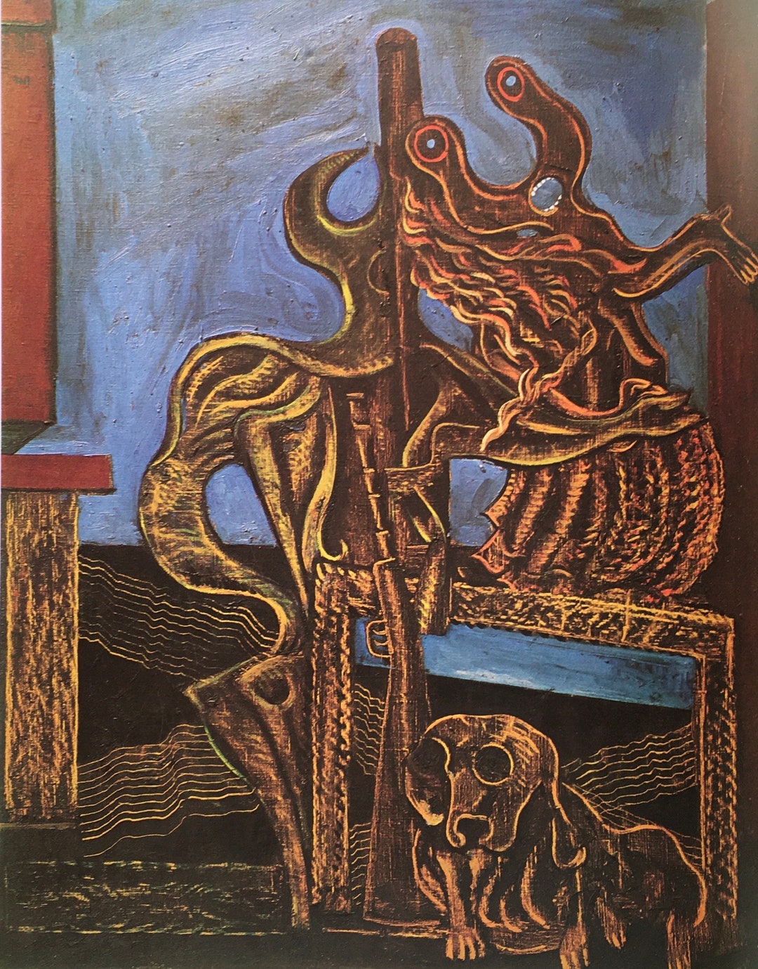 Original Vintage Print 1968 by Max Ernst. the Hunter (1926) Surrealism ...