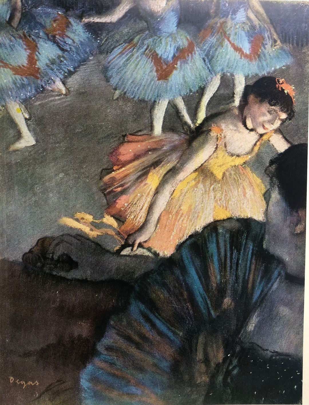 Tirage vintage original de 1951 par Edgar Degas. Scène De Ballet Dans ...