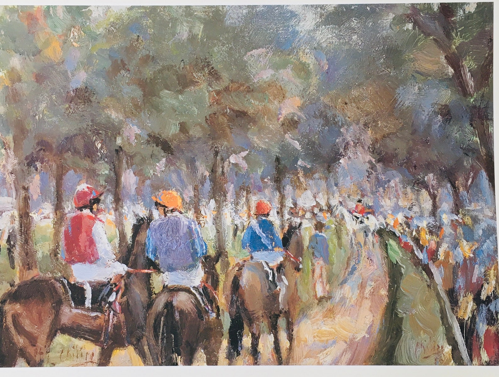Klaus Philipp Original Vintage Equestrian Print 1988. El - Etsy España
