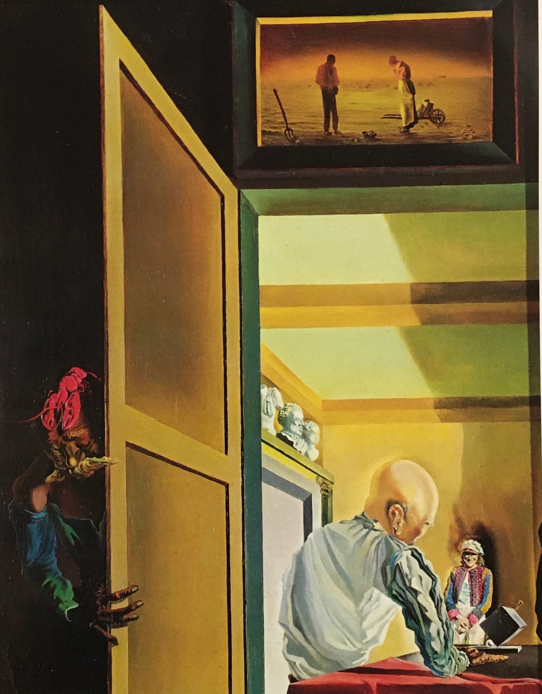Original Vintage Print 1985 by Salvador Dali. Gala and the Angelus of ...