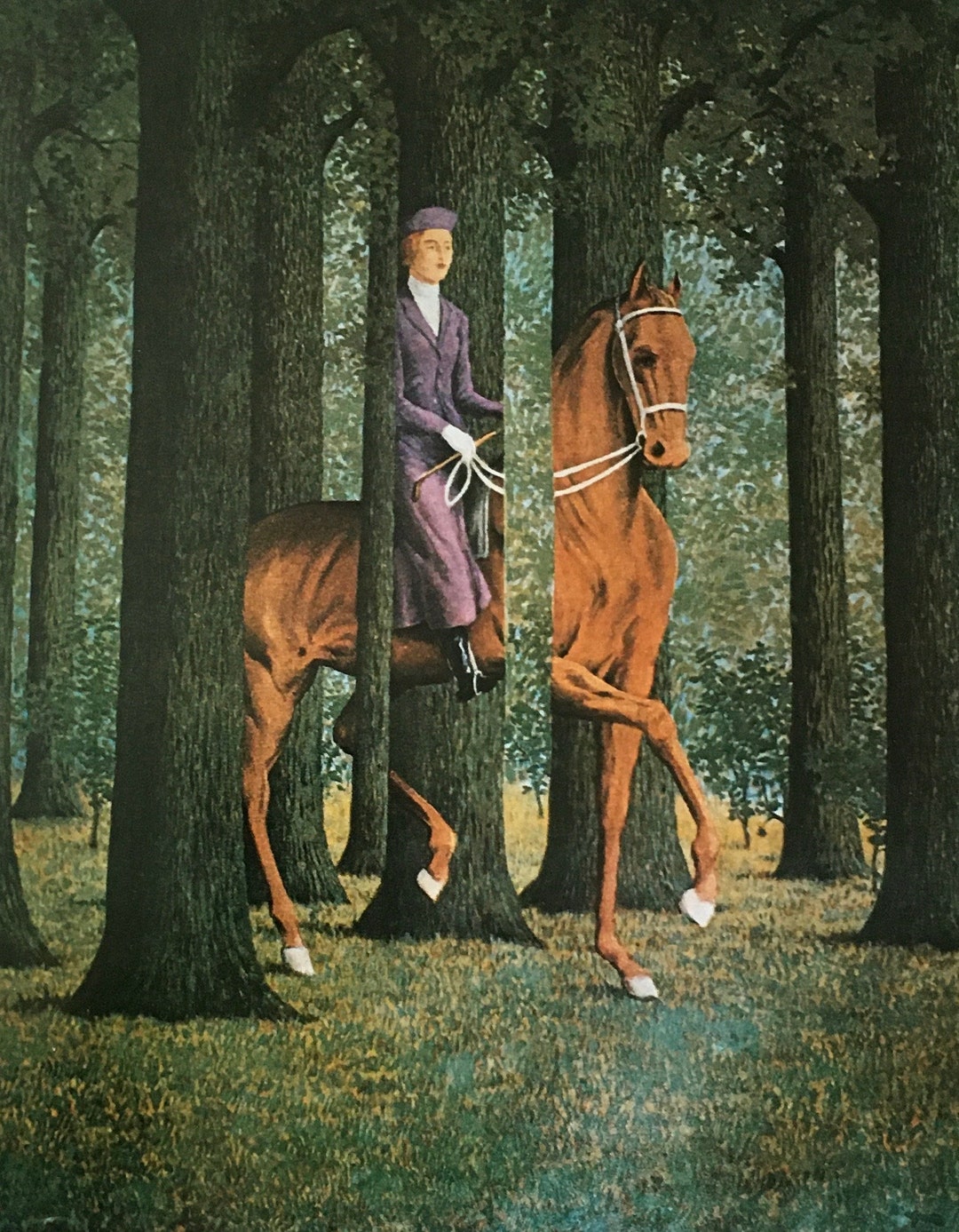 Original Vintage Print 1986 by Rene Magritte. Signature in Blank (1965 ...