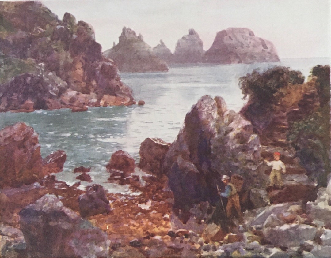 Original Vintage Print 1911 by Henry B Wimbush (1858-1943) the Channel ...