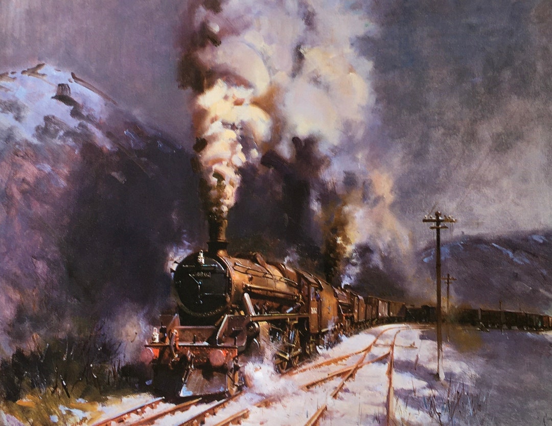 Original Vintage Print 1990 by Terence Cuneo British Painter. Railway ...