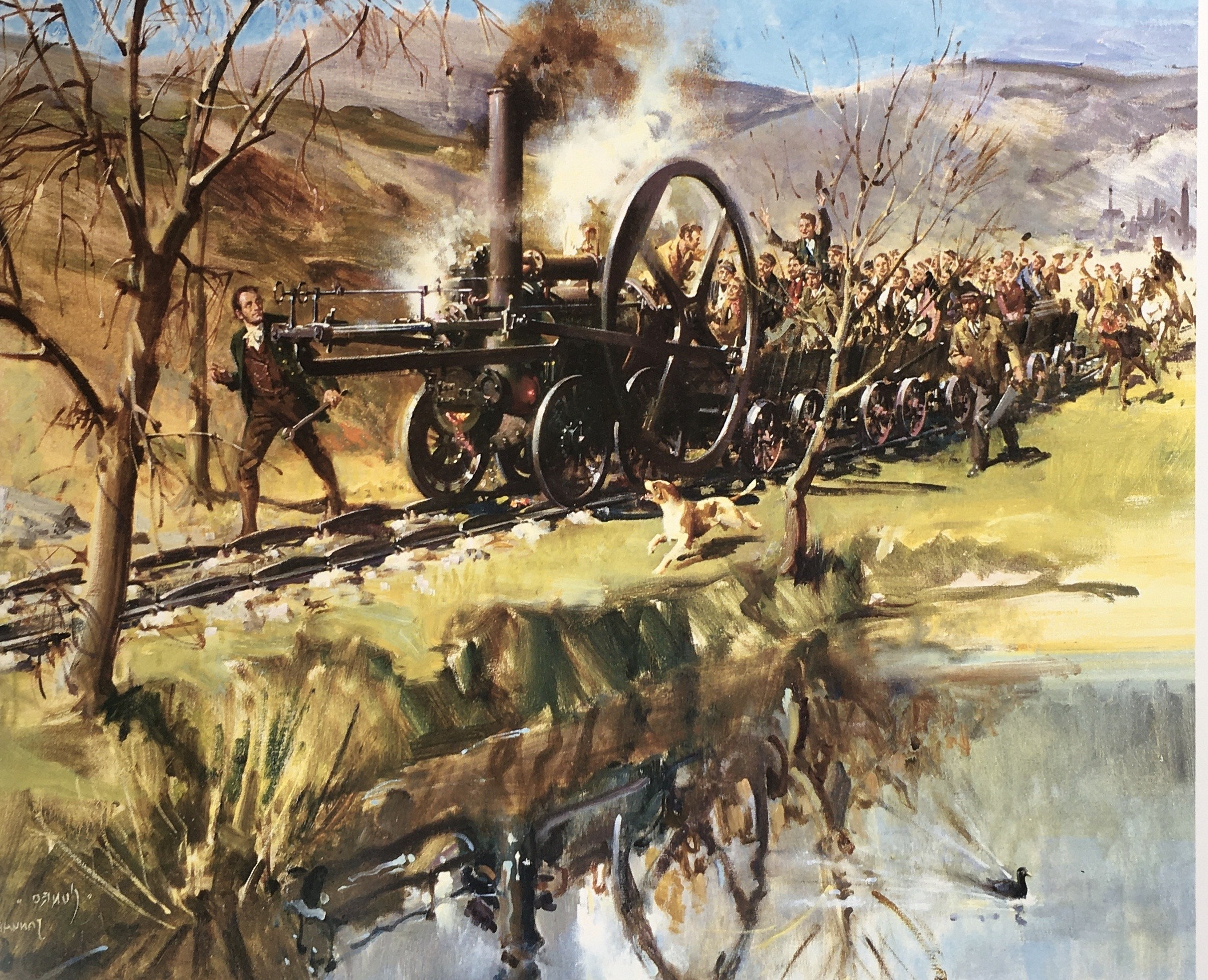 Original Vintage Print 1990 by Terence Cuneo British Painter. Railway ...
