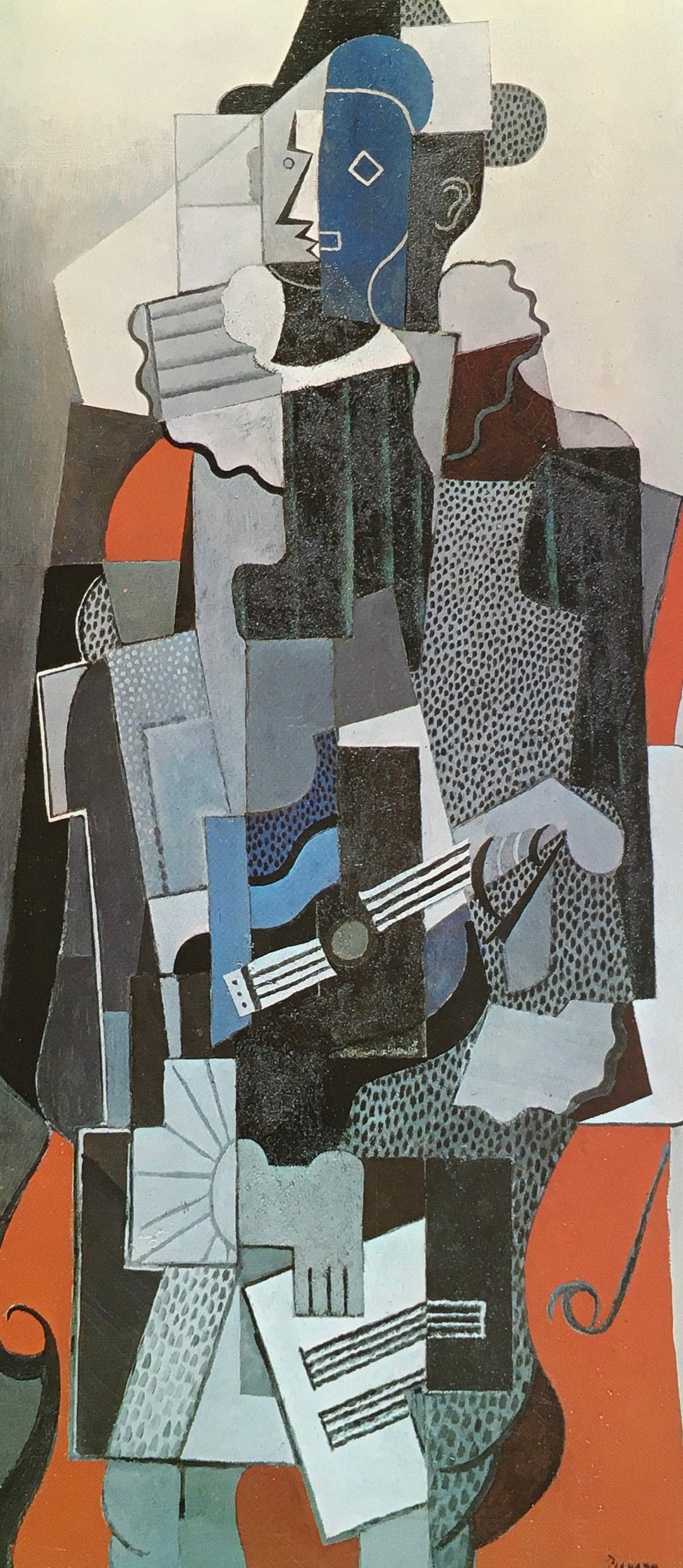 Original Vintage Print by Pablo Picasso 1997 the Harlequin (1918 ...