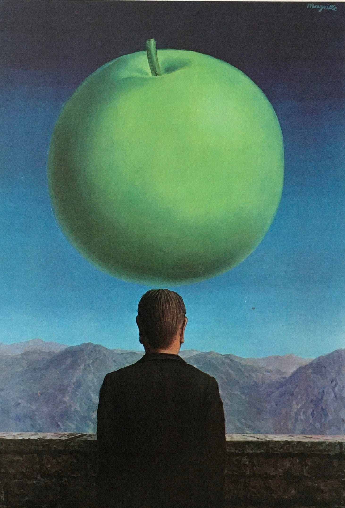 Original Vintage Print 1975 by Rene Magritte. the Post Card. Surrealism ...