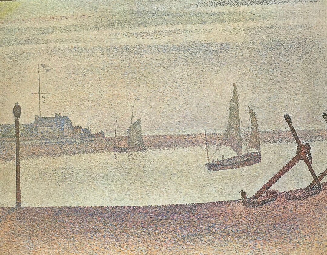 Original Vintage Print 1971 by Georges Seurat. the Channel at ...