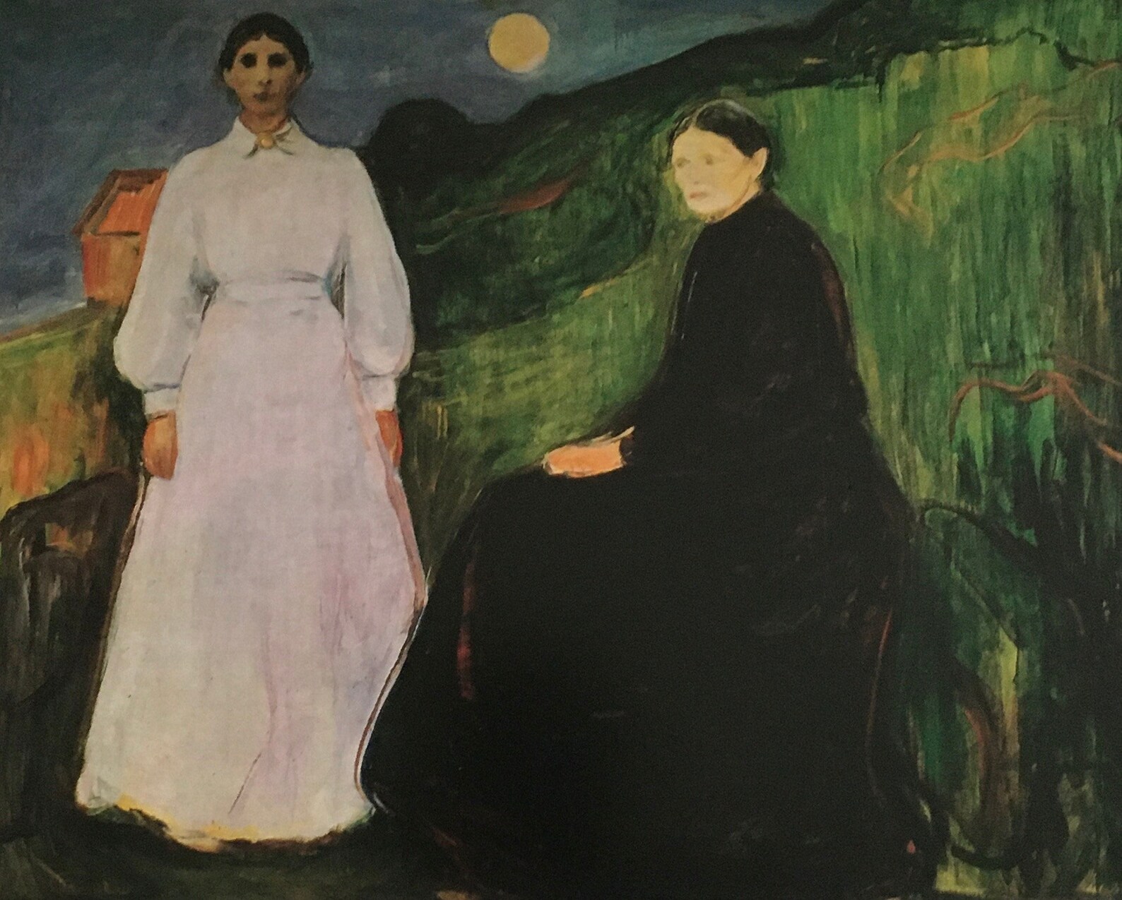 Original Vintage Print 1992 by Edvard Munch. Mother and Daughter (1897 ...