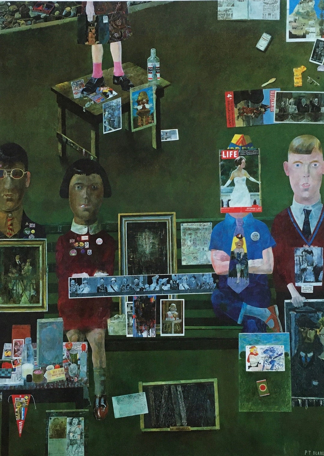Original Vintage Print 1998 by Peter Blake. on the Balcony (1955-57 ...