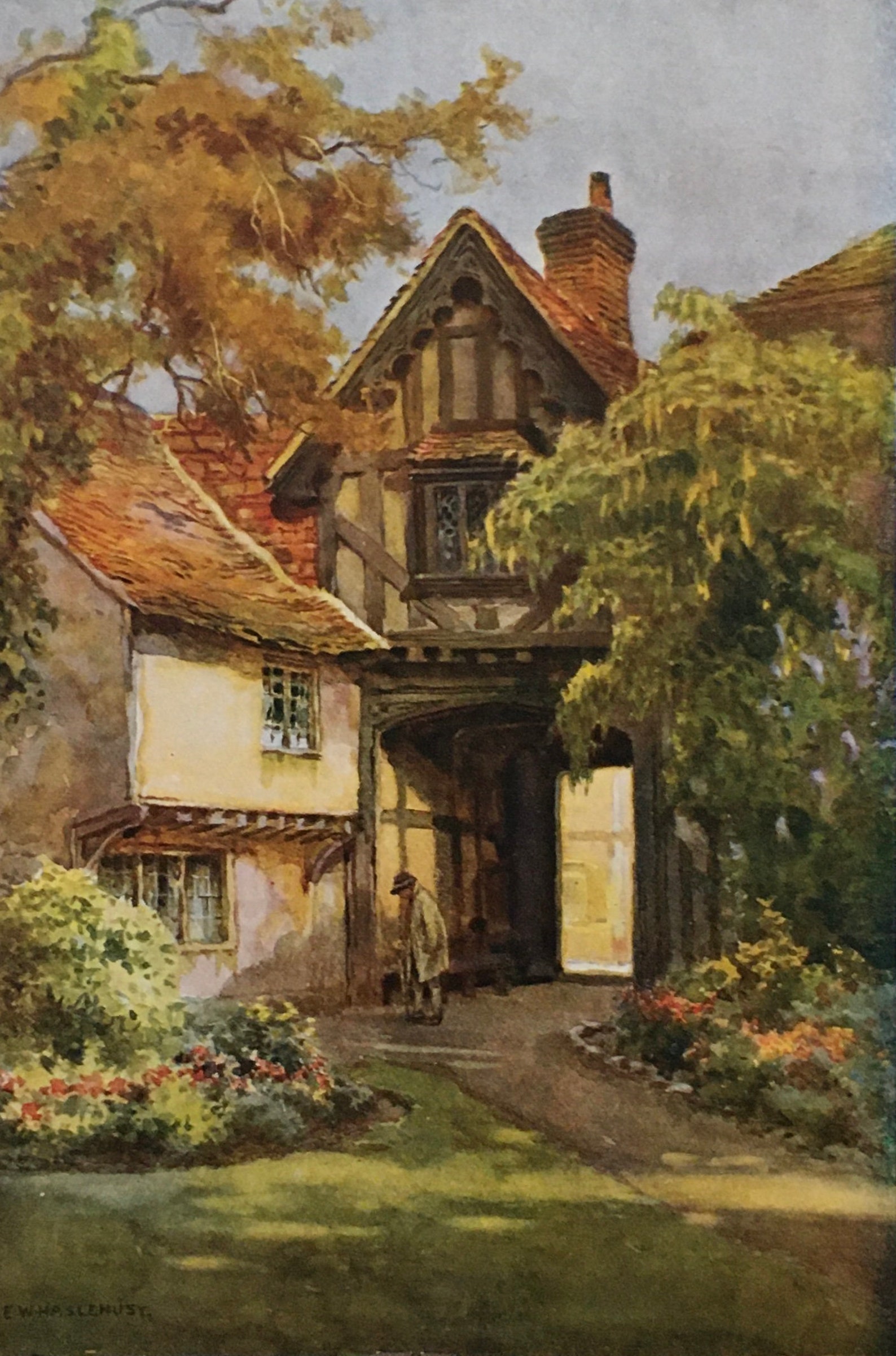 Original Vintage Small Print by E W Haslehust Circa 1940's. Gateway of ...