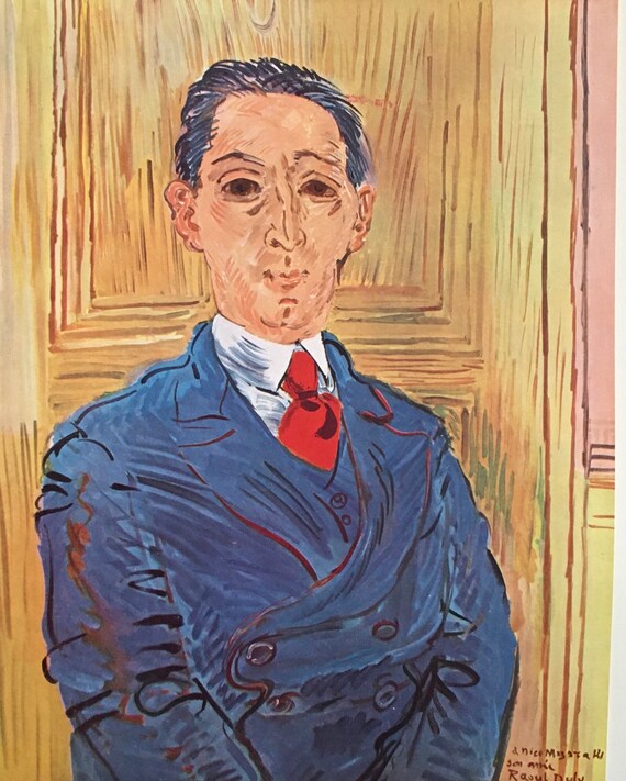 Original Vintage Print 1958 By Raoul Dufy. Portrait Of M. Nico | Etsy