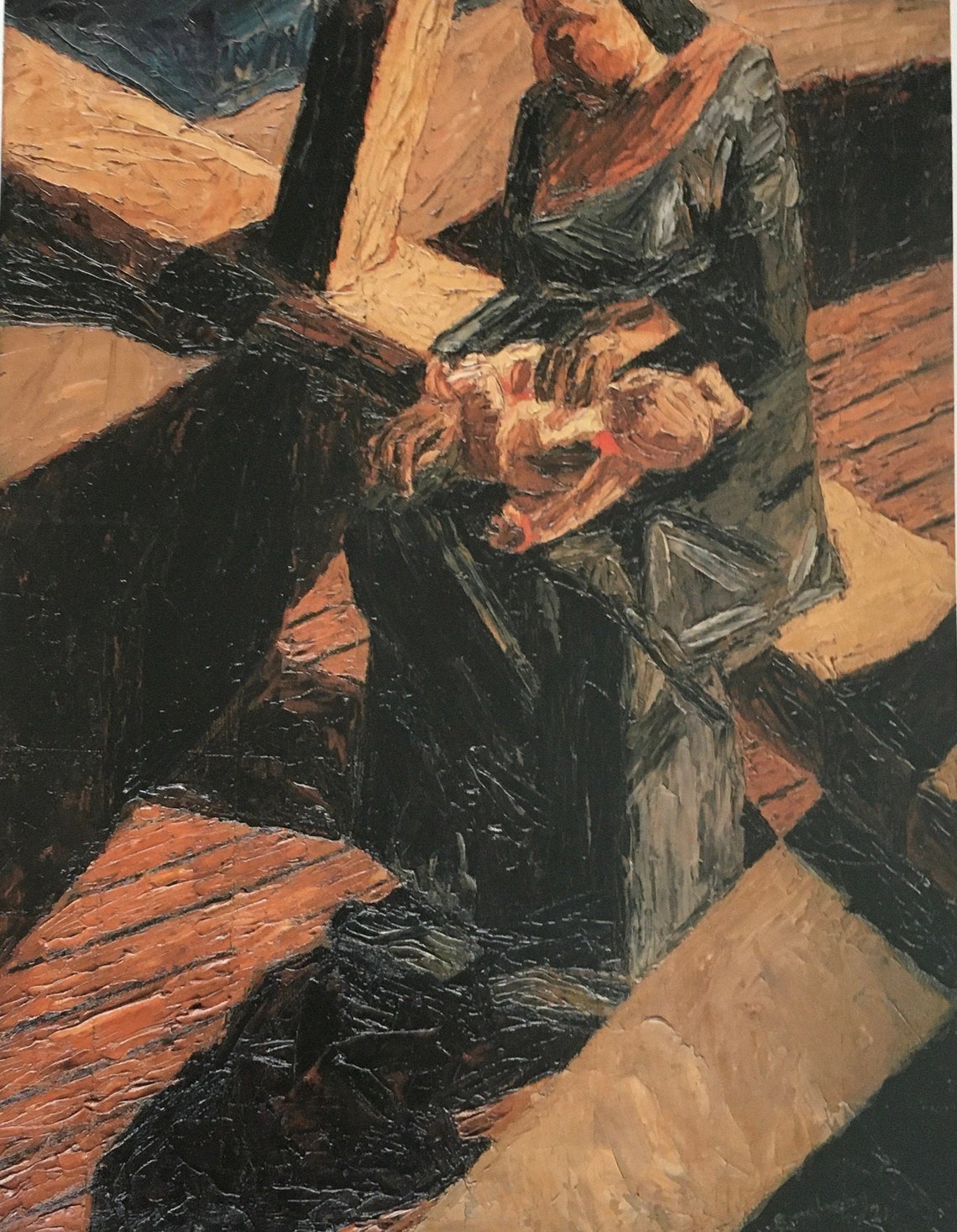 Original Vintage Print 1987 by David Bomberg. Bargee, Mother and Child ...