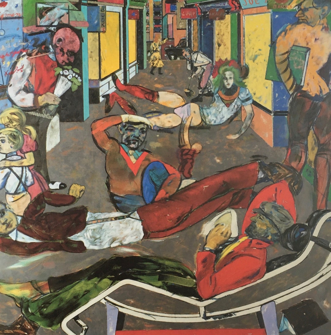 Original Vintage Print 1987 by R.B. Kitaj. Cecil Court W.C 2, the ...
