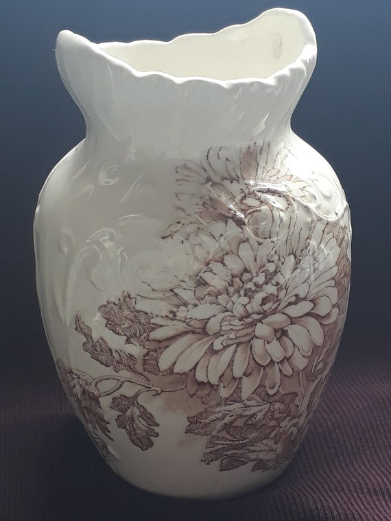 Antique Floral Vase Whittaker Heath & Co Hanley | Etsy