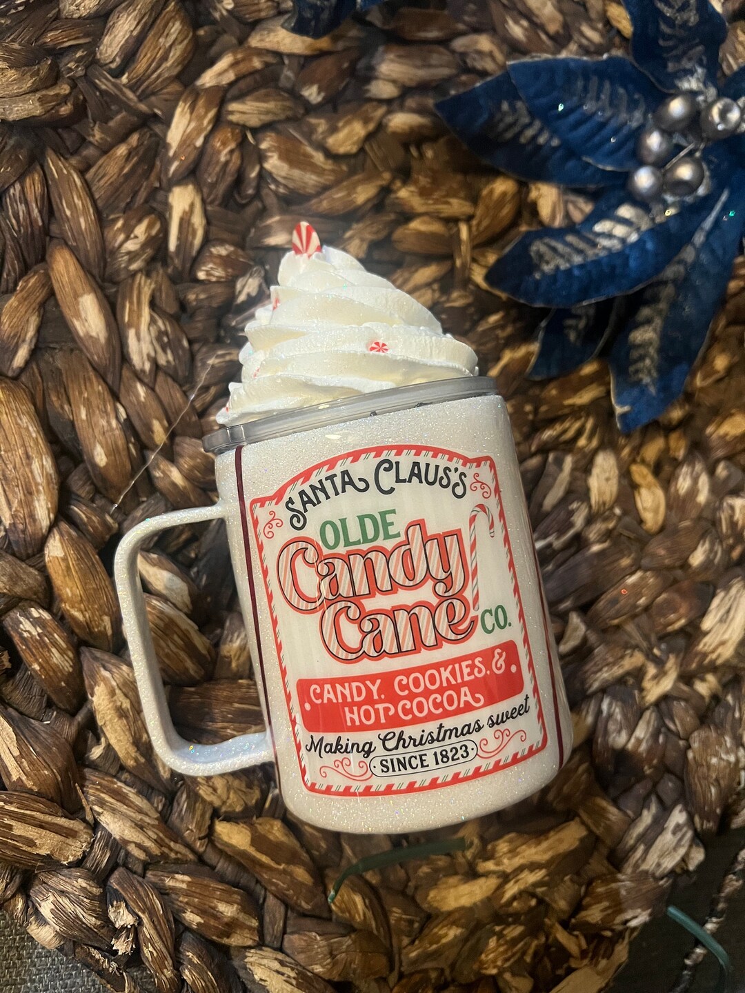 Candy Cane Mug - Etsy