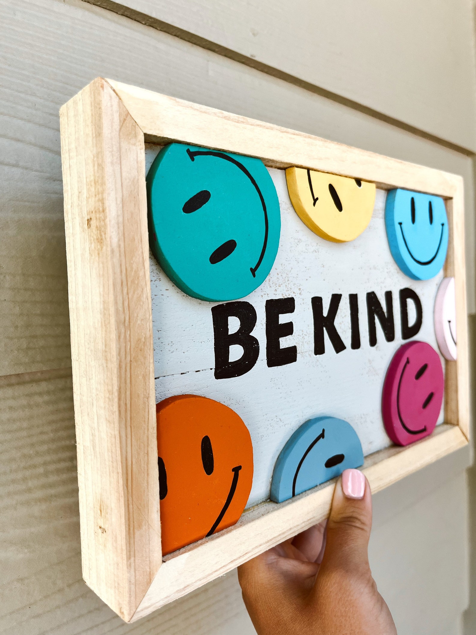 Classroom Teacher Smiley Face Wood Signs, Customized Classroom, Smiley ...