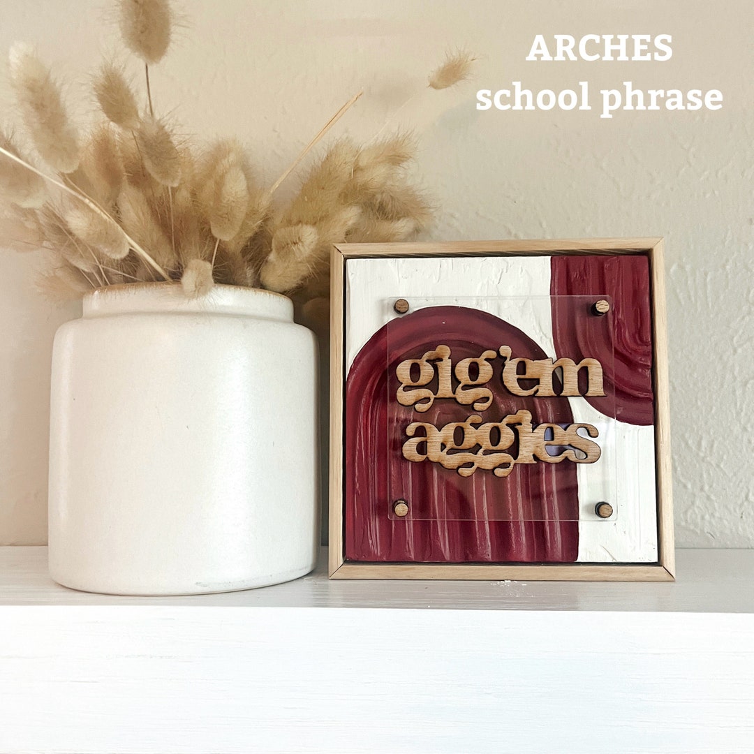 College Texture Art Signs, Team Texture Sign, Customized College or ...