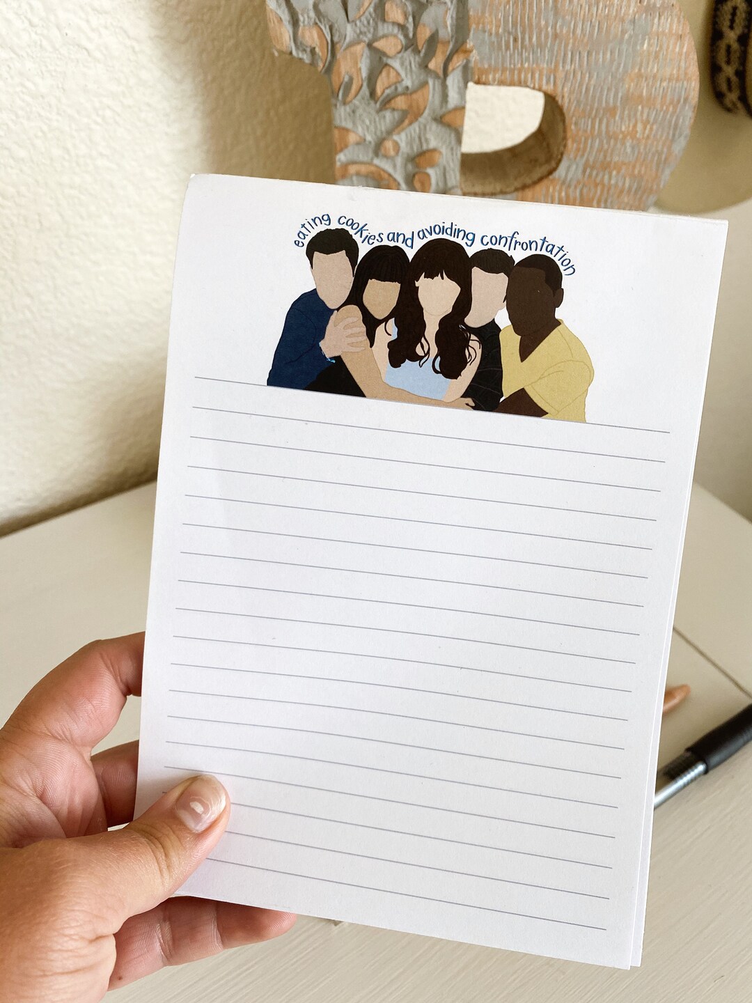 New Girl Notepad, New Girl Print, Custom Notepad, New Girl, Fun Desk ...