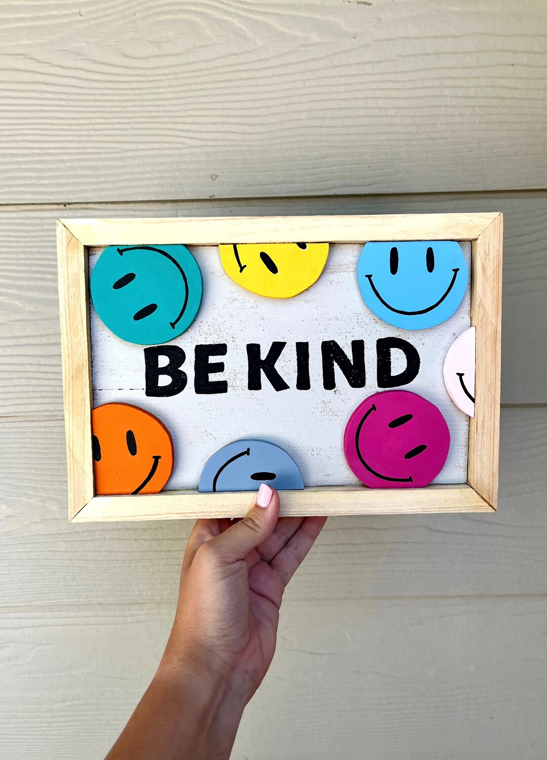 Classroom Teacher Smiley Face Wood Signs, Customized Classroom, Smiley ...