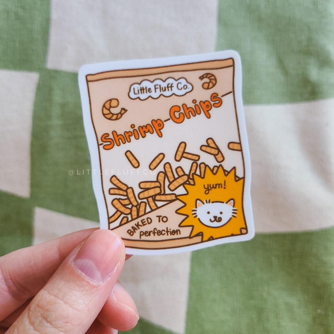Shrimp Chips Sticker: Asian Snack, Kawaii Food Sticker - Etsy