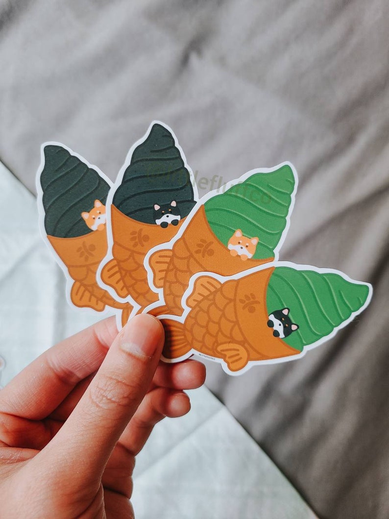 Taiyaki Sticker Japanese Stickers Japanese Snacks Asian - Etsy