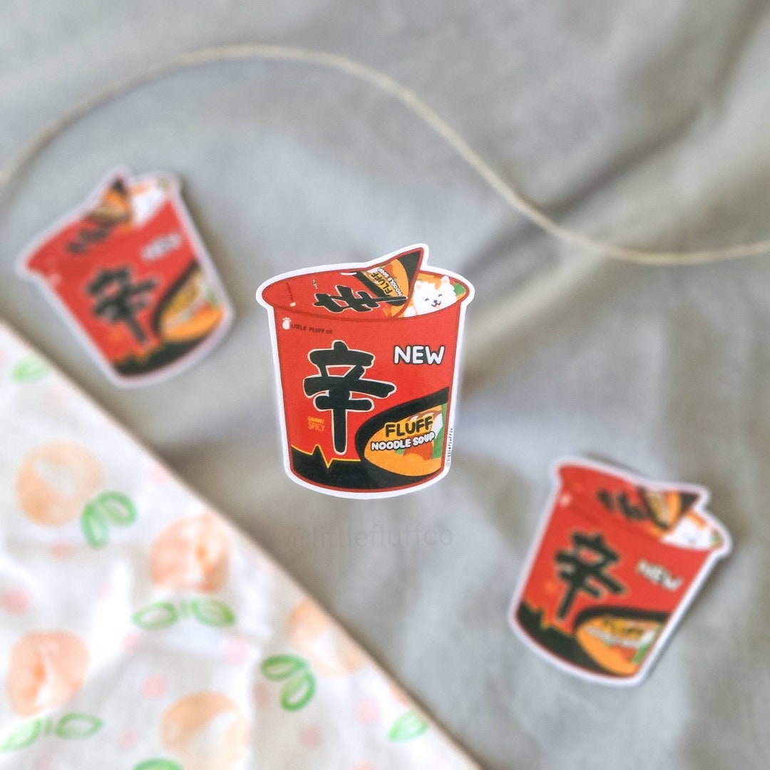 Korean Ramen Bowl Sticker, Korean Sticker, Korean Food Sticker, Ramyun ...