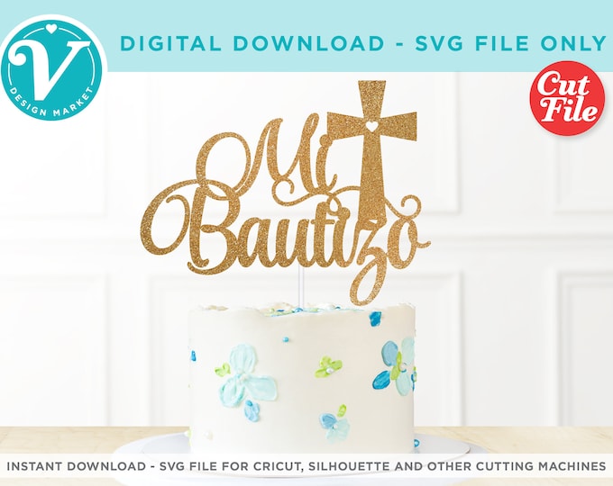 Mi Bautizo Svg and Other Formats. - Etsy Canada