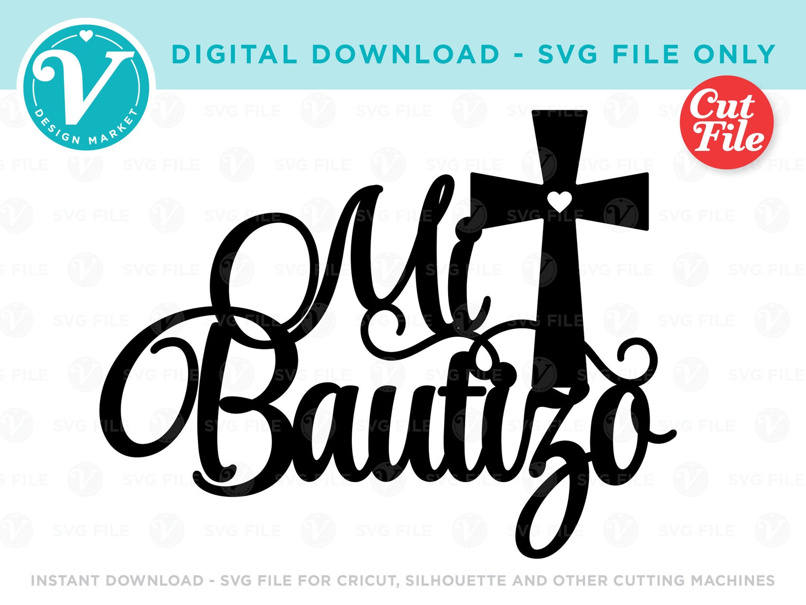 Mi Bautizo | Baptism and Christening | SVG Files for Cricut | DIY Cake ...