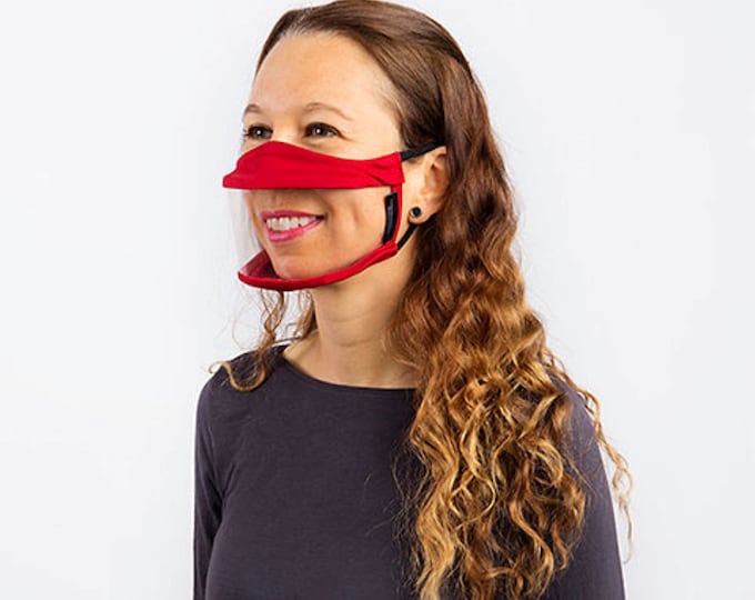 Fully Visible Clear Face Mask, Coach Mask,teachers, Speech Therapy, Lip ...