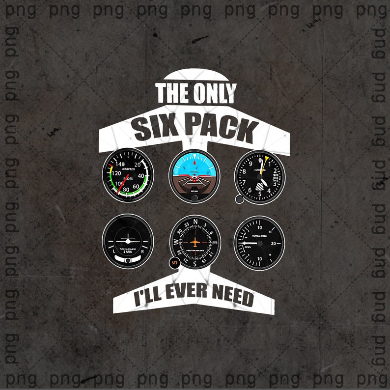 The only six pack I'll ever need Pilot INSTANT DOWNLOAD | Etsy