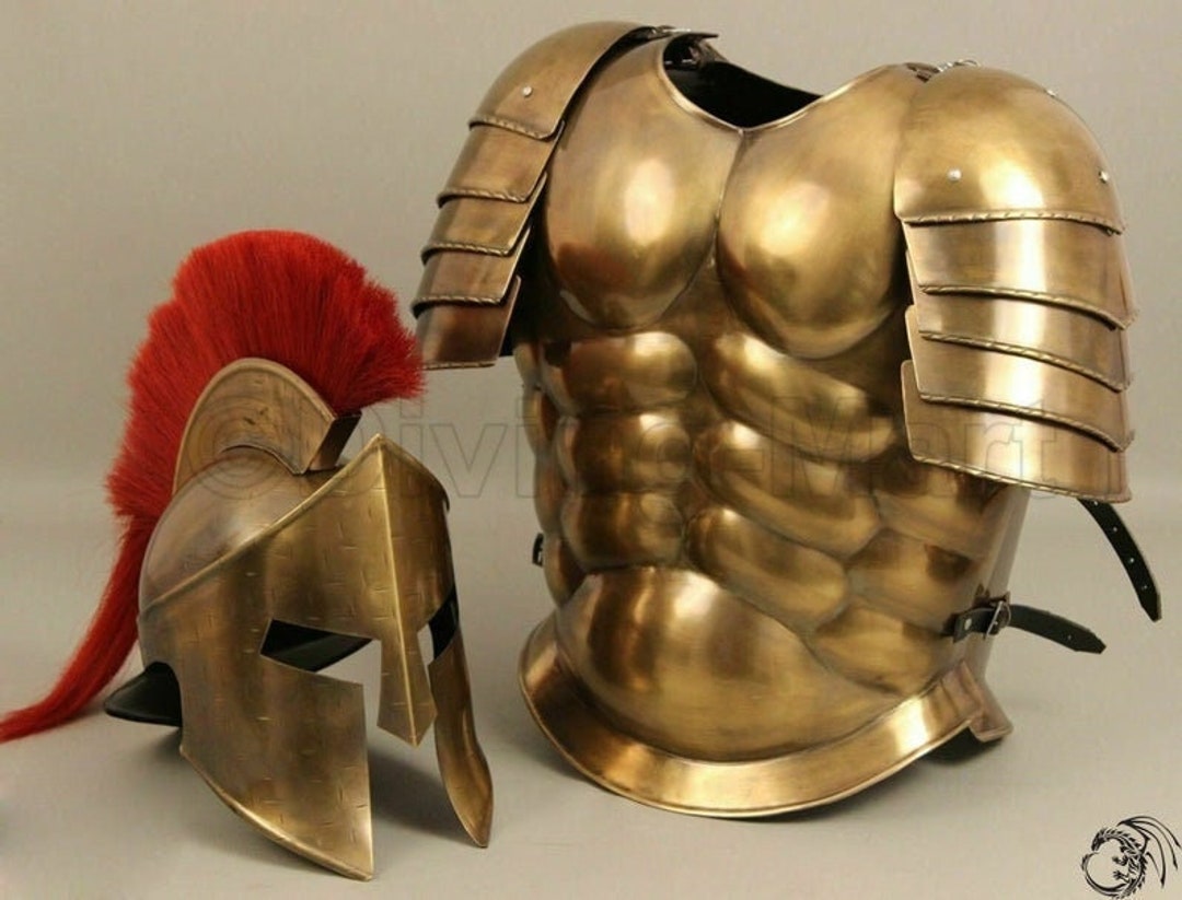 Spartan Knight Historica Roman Muscle Armor Medieval Greek Costumes 300 ...