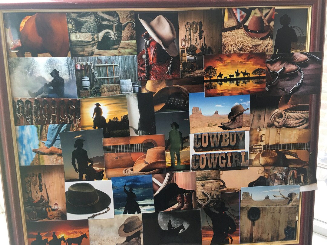 Wild Wild West Cowboy Collage Kit - Etsy