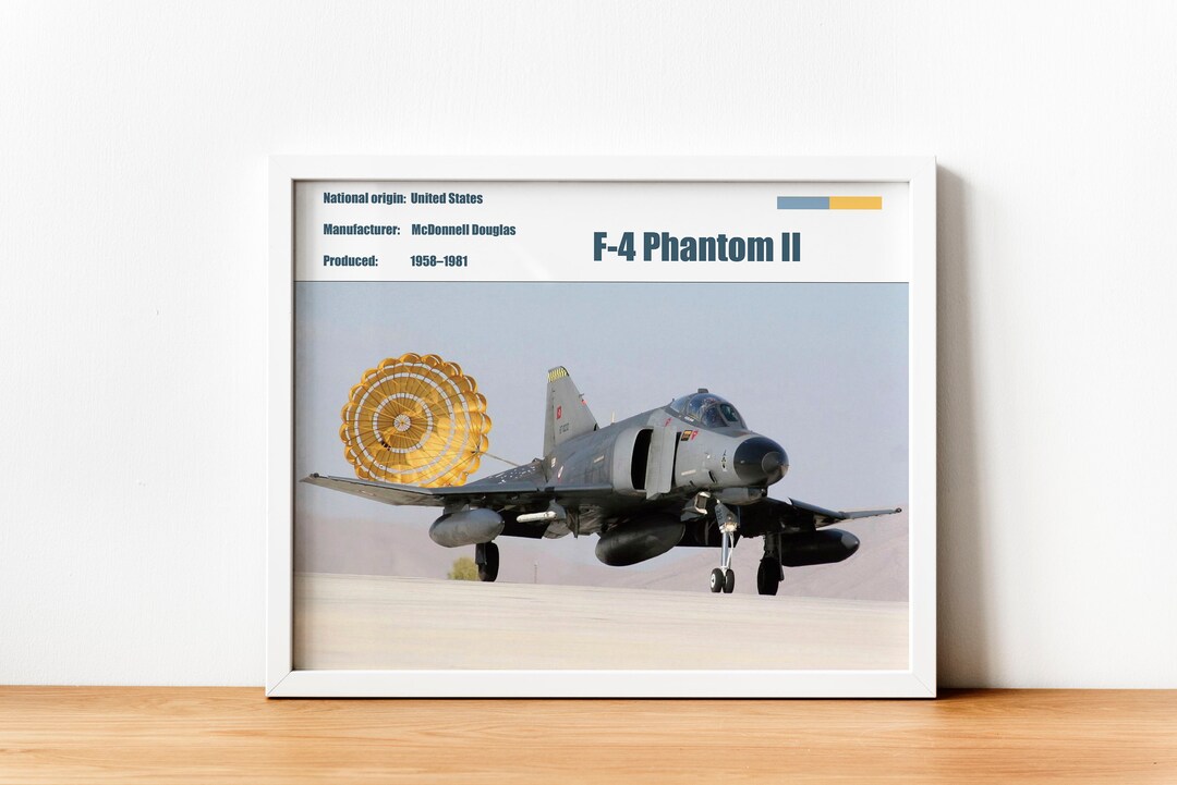 Mcdonnell Douglas F-4 Phantom II Poster Wall Art Artwork Room Decor War ...