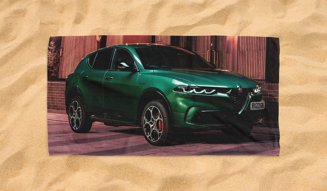 Alfa Romeo Tonale Veloce Quadrifoglio RS Racing Gift Car Beach Towel ...