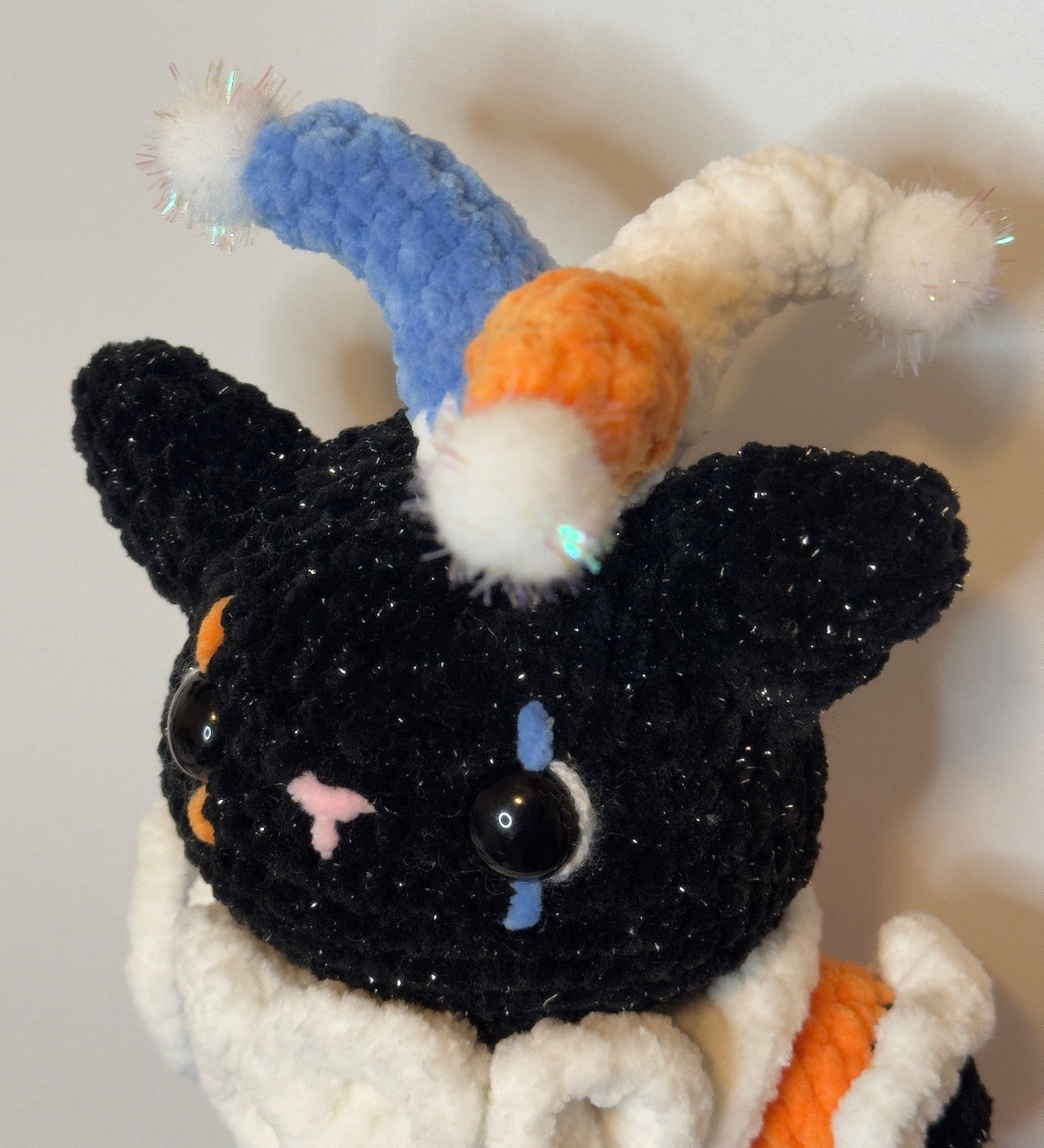 Handmade Crochet Jester Cat Plush – Gift for Cat Lovers - Etsy