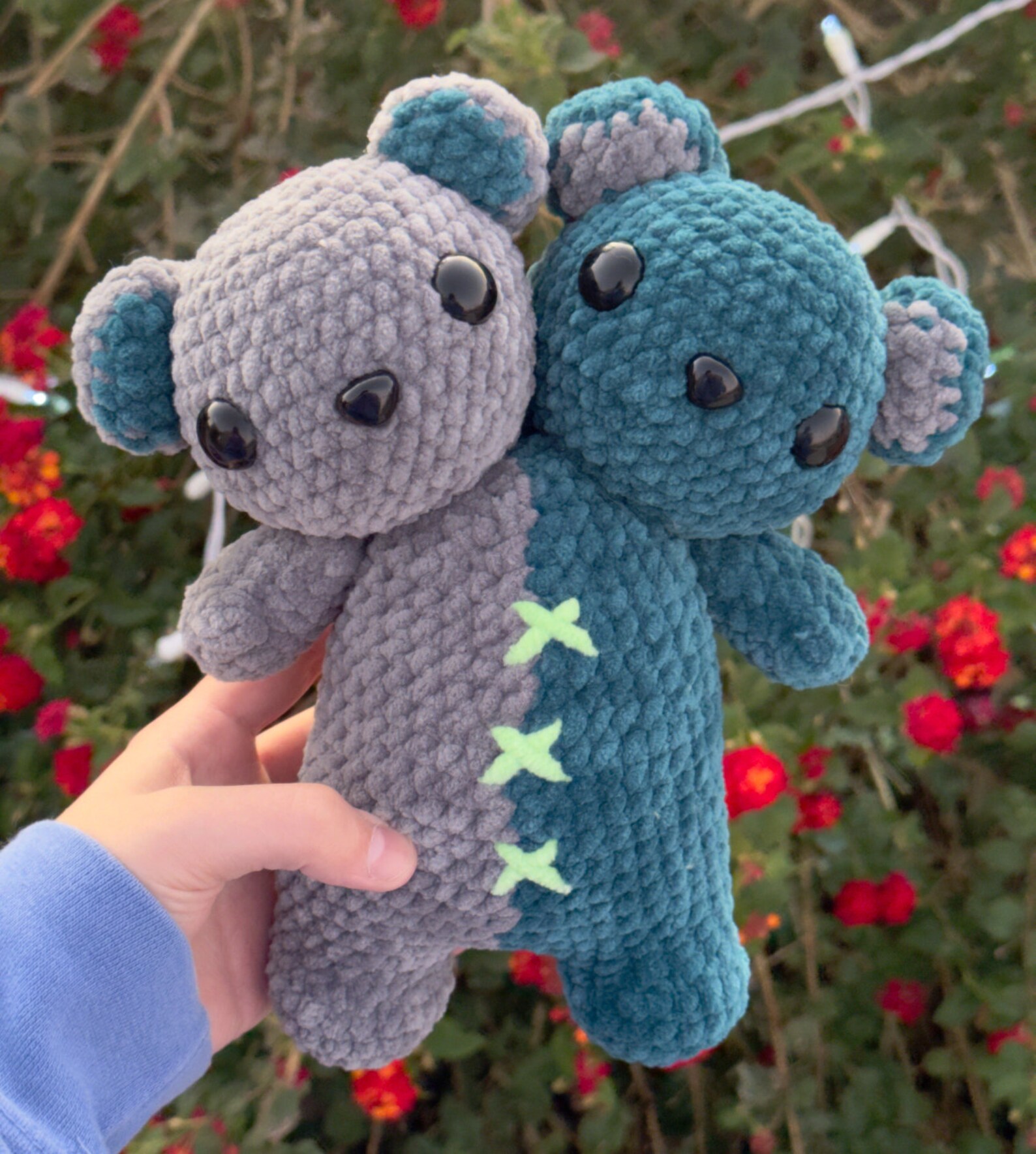 Handmade Crochet Two Headed Plush Bear – Funky Stuffed Animal - Etsy