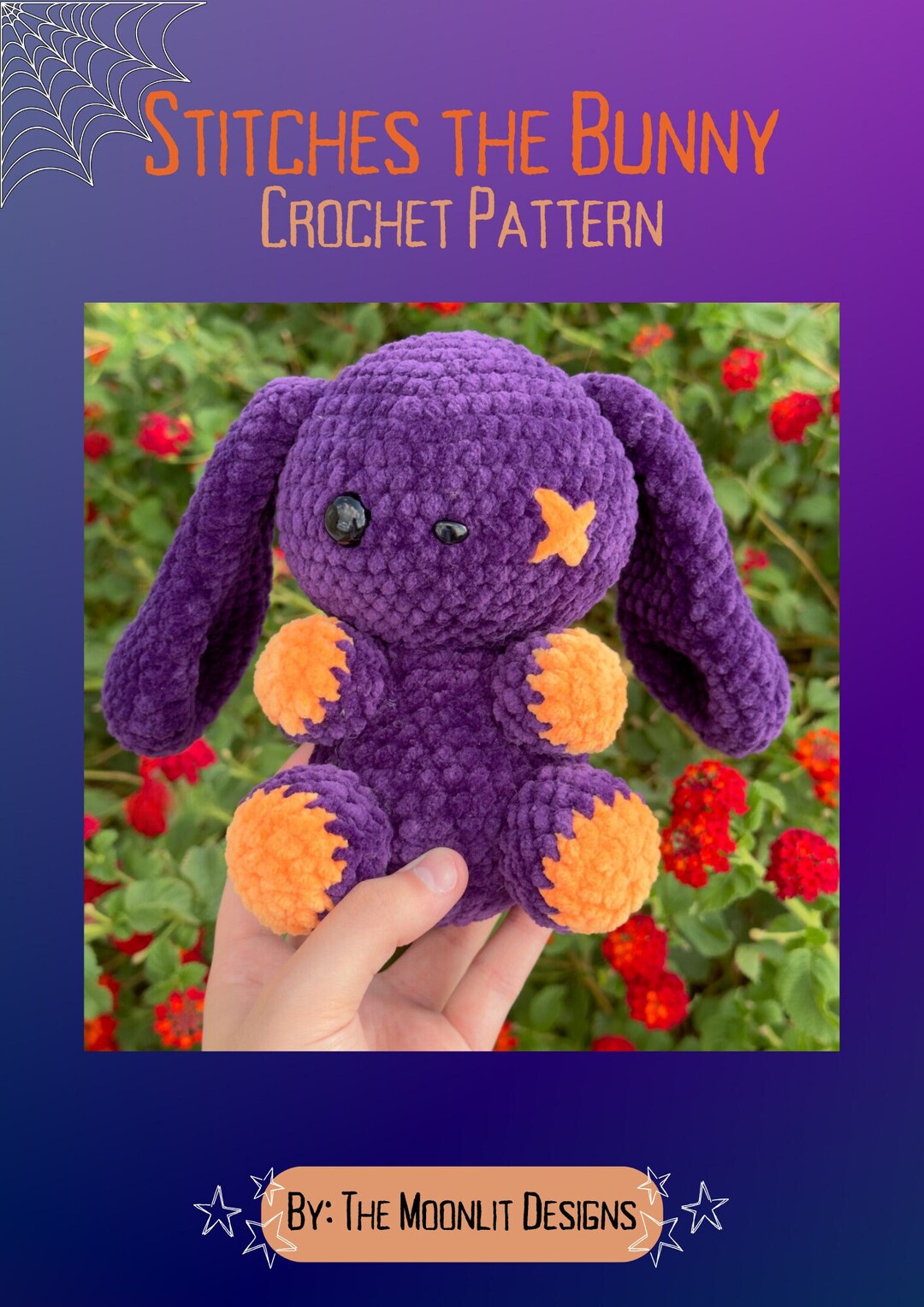 Stitches the Bunny Crochet Pattern - Halloween Plush - Etsy