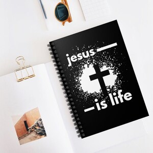 Jesus is Life Bible Journaling Christian Notebook Spiral - Etsy