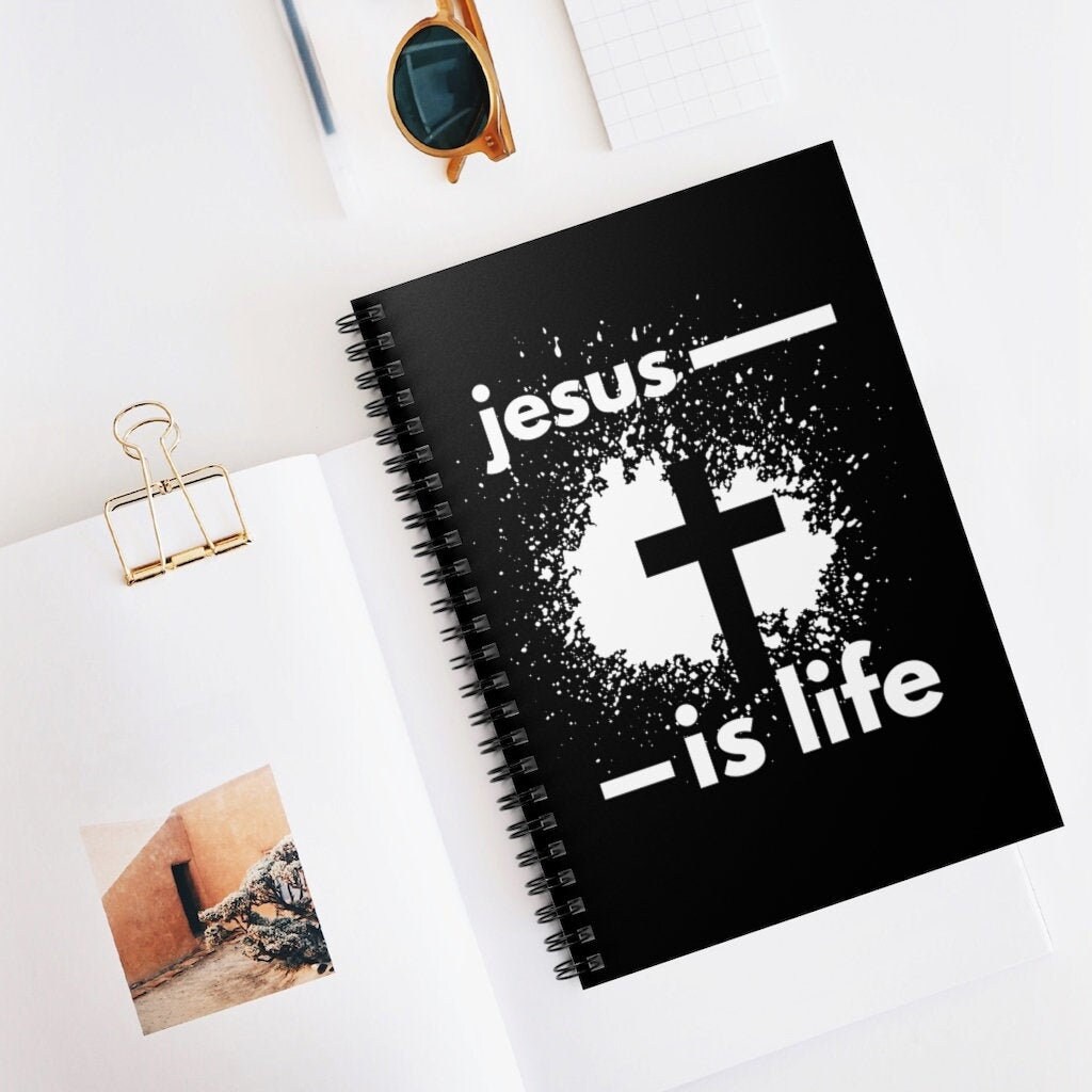 Jesus is Life Bible Journaling Christian Notebook Spiral - Etsy
