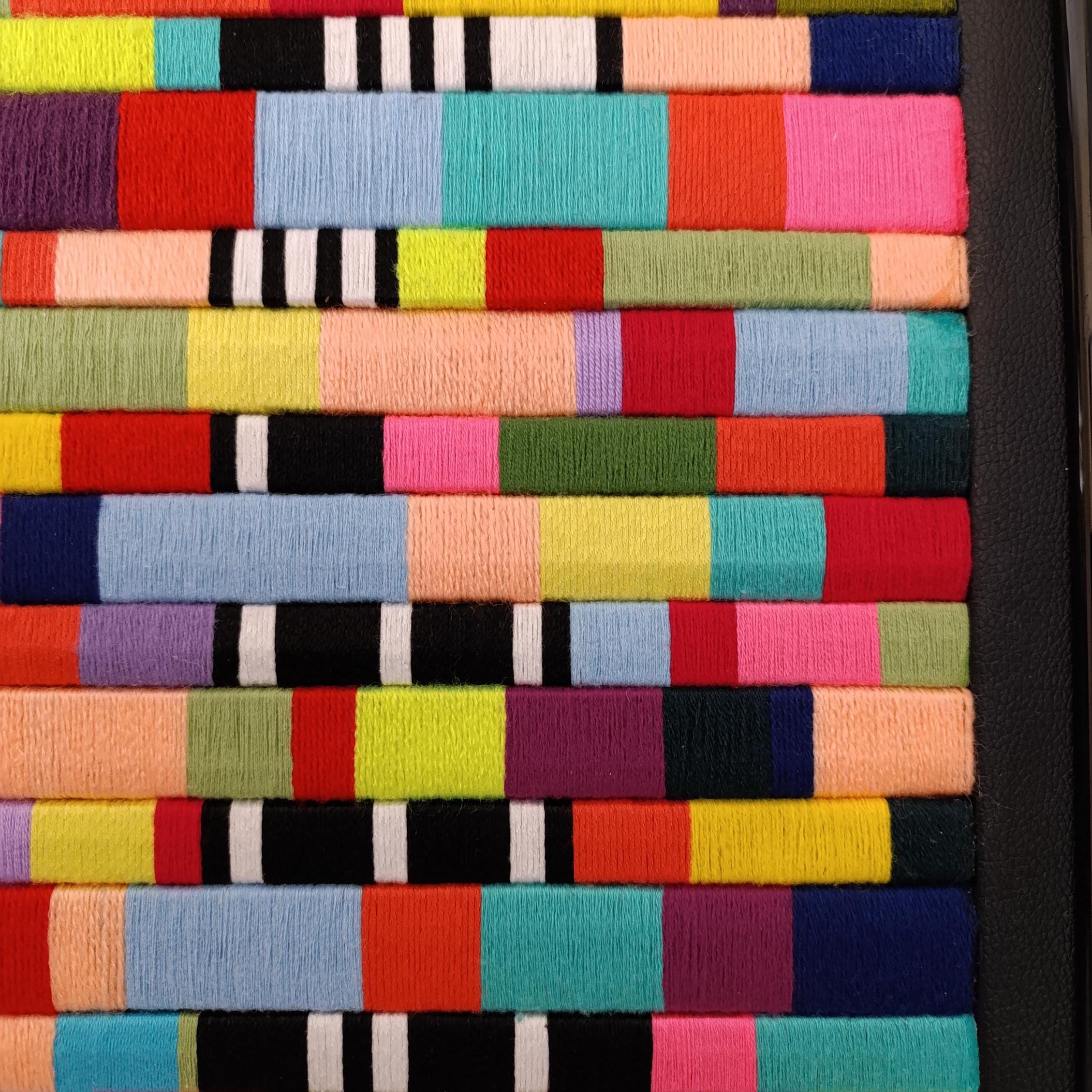 Morse Code Message in Textile Weaving Art Modern Abstract Macrame Wall ...