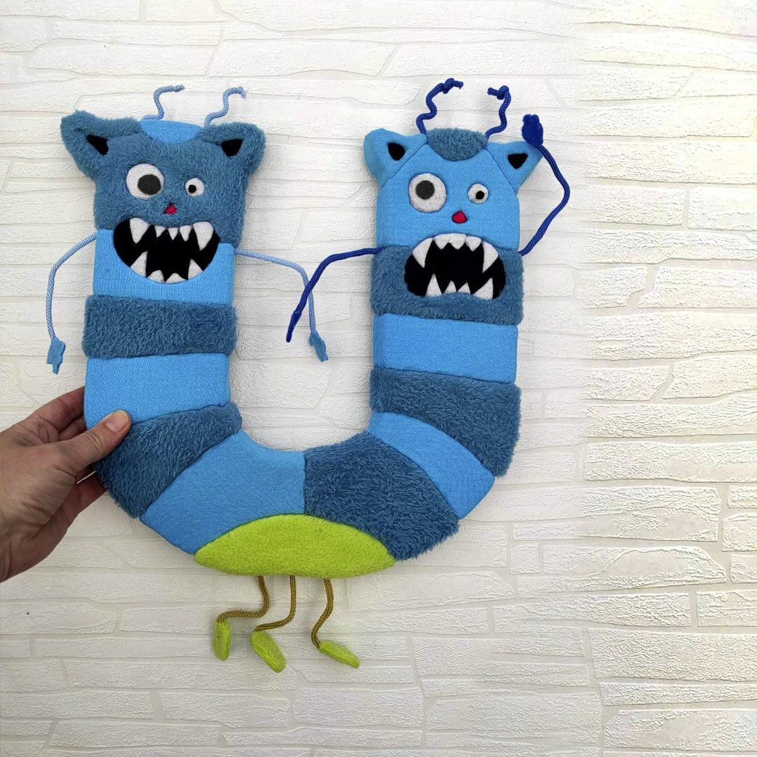 Monster Alphabet Large Wall Letters Custom Creative Colored Letters - Etsy