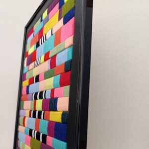 Morse Code Message in Textile Weaving Art Modern Abstract Macrame Wall ...