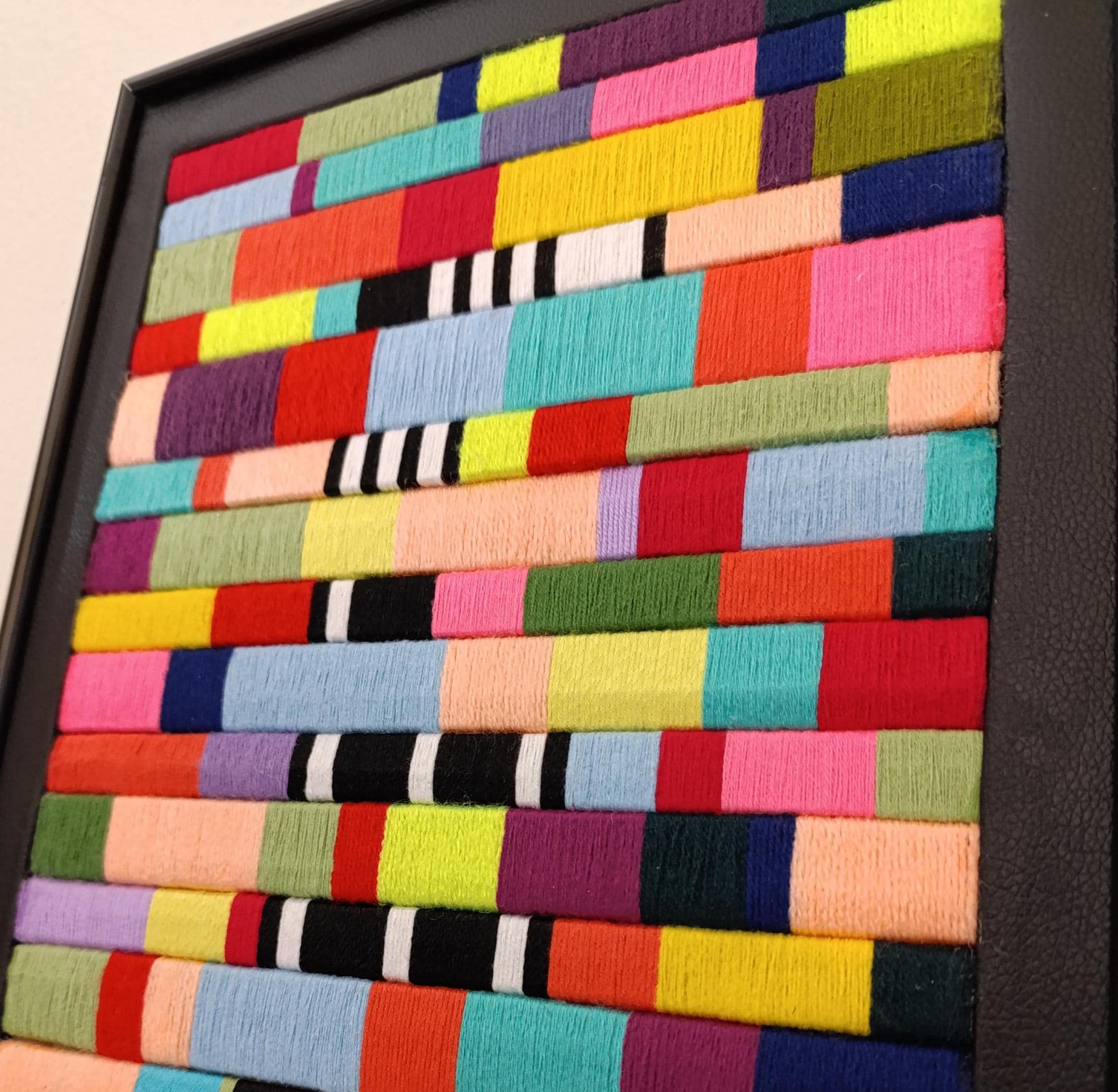 Morse Code Message in Textile Weaving Art Modern Abstract Macrame Wall ...