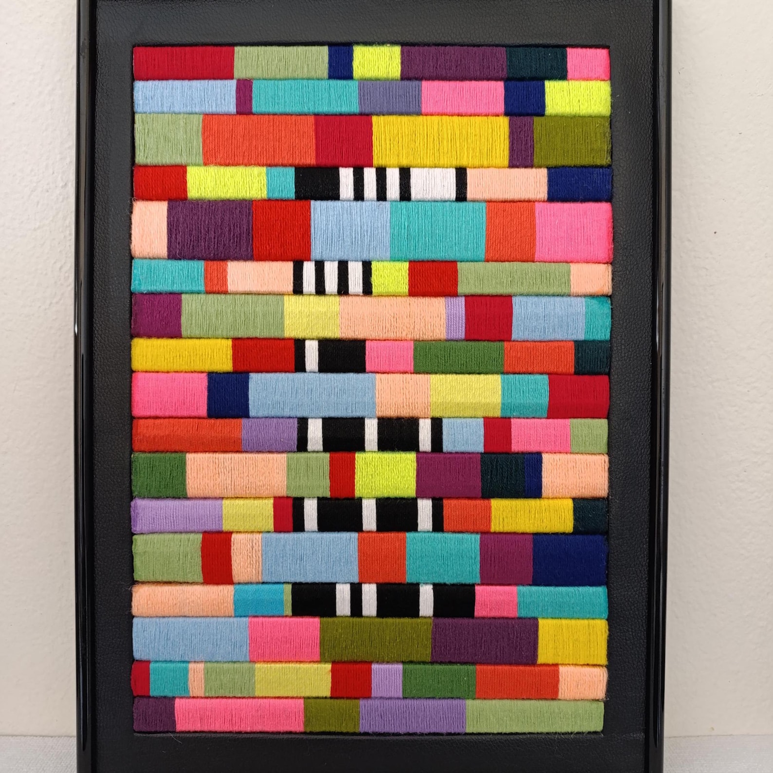 Morse Code Message in Textile Weaving Art Modern Abstract Macrame Wall ...